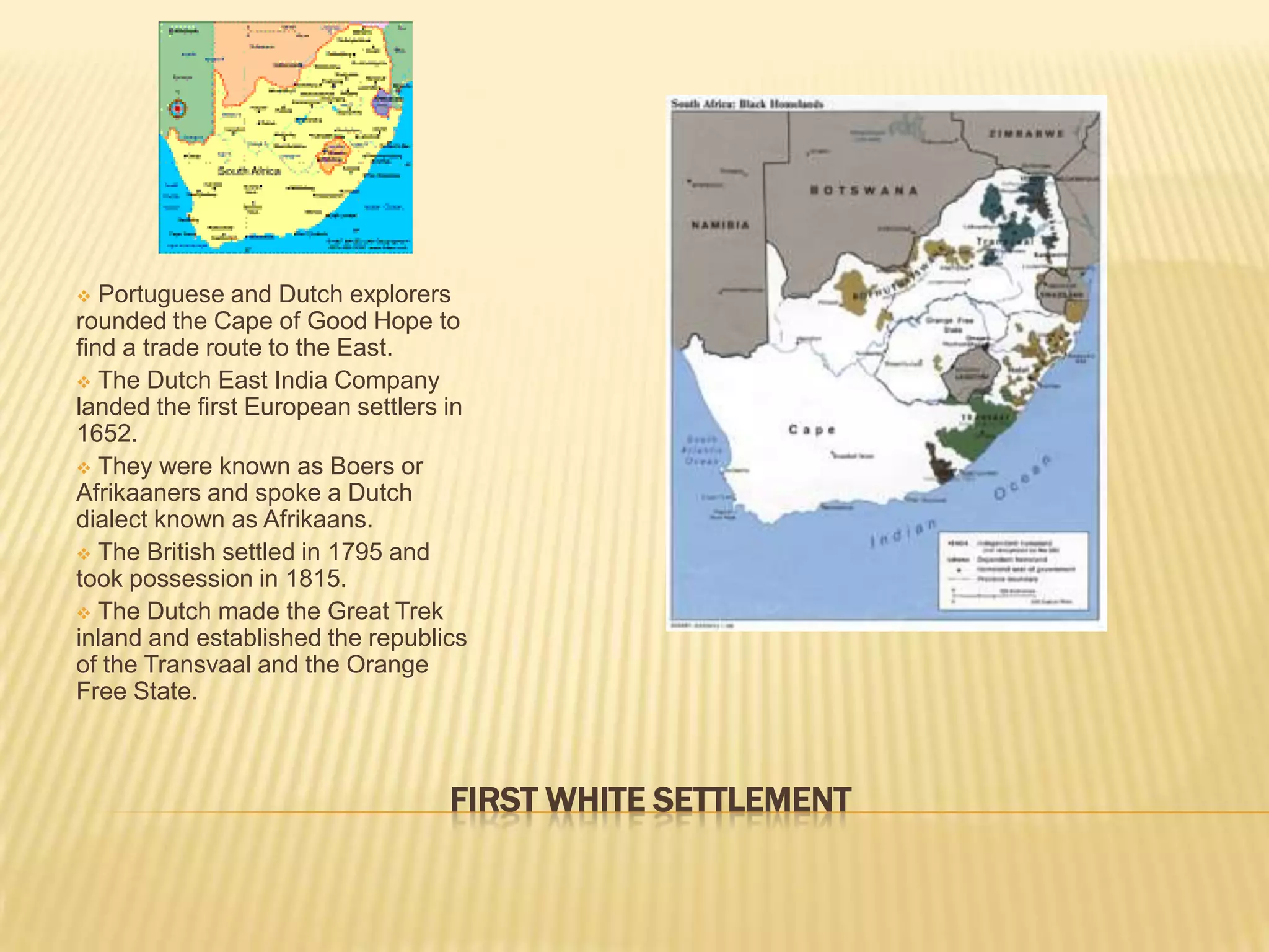 A Short History Of South Africa | PPTX