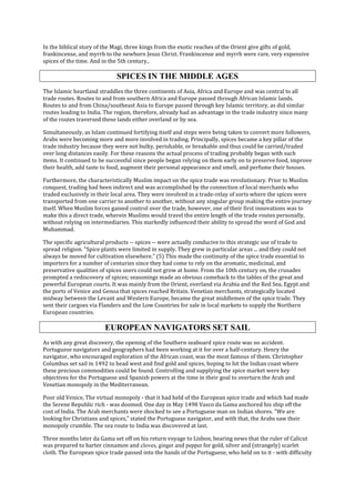 A short history of spices | DOCX