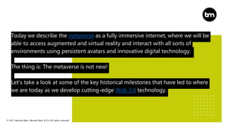 A Short History of the Metaverse | PPTX
