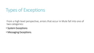 A short introduction on error handling in anypoint studio | PPTX