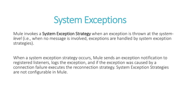 A short introduction on error handling in anypoint studio | PPTX