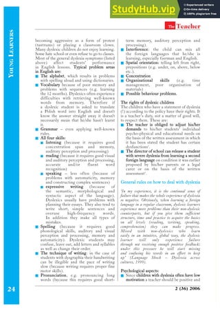 A Short Introduction To Dyslexia | PDF | Brain and Nervous System ...