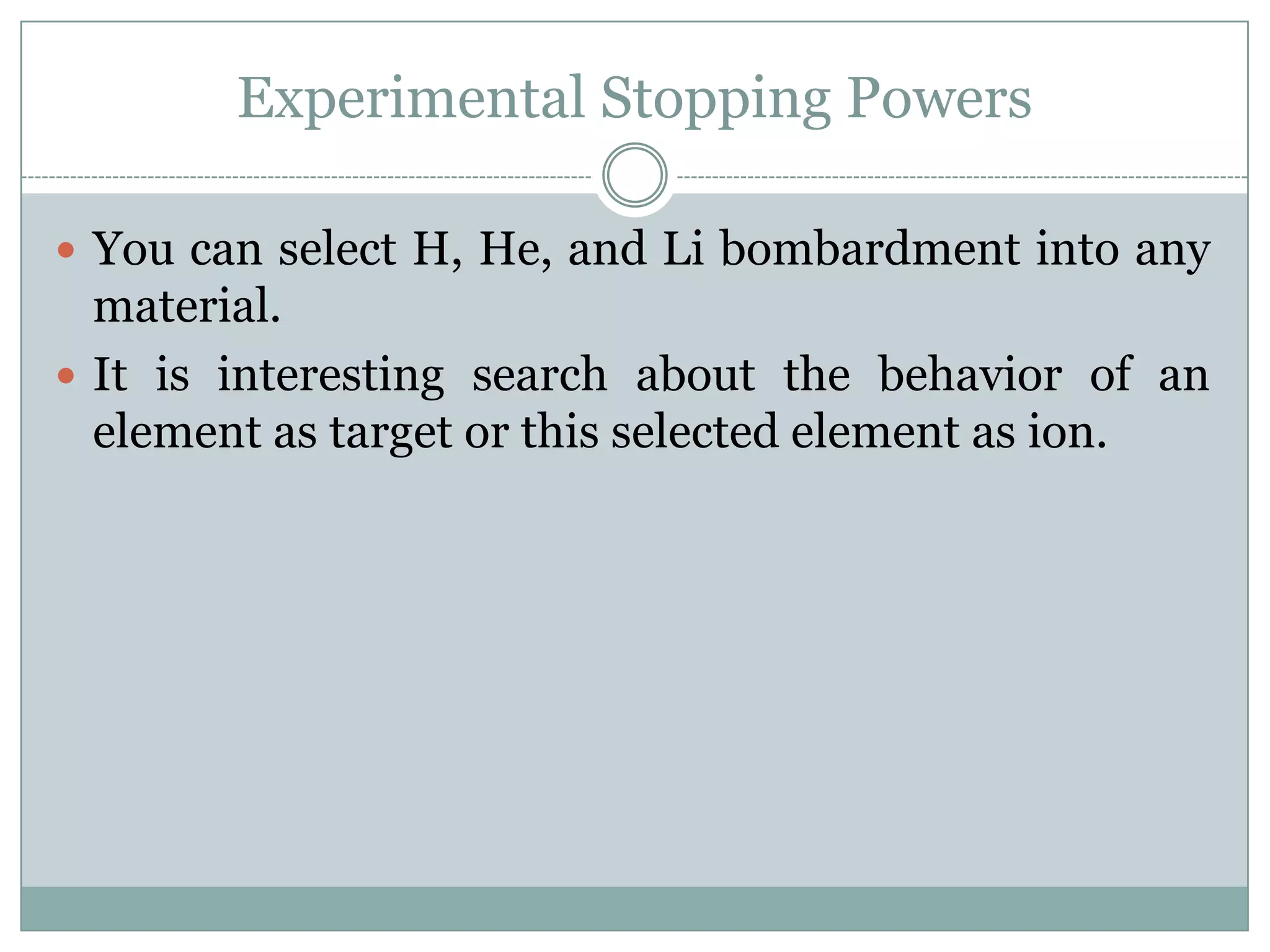 A short introduction to SRIM code | PPTX
