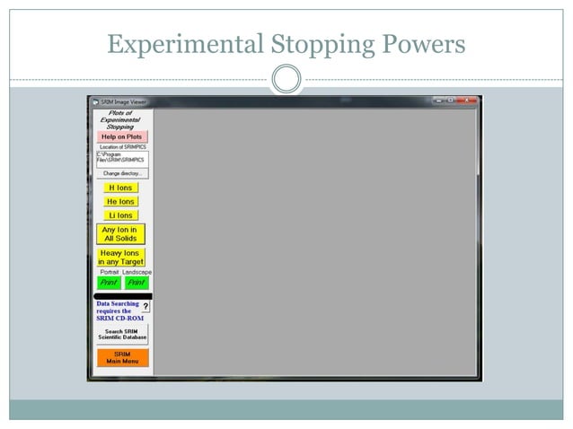 A short introduction to SRIM code | PPTX