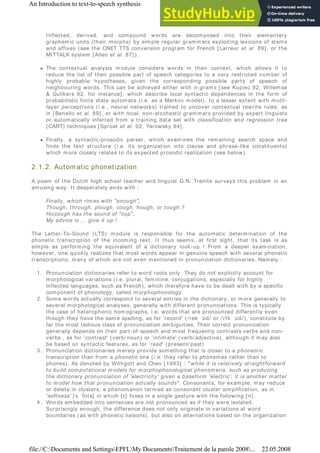 A Short Introduction To Text-To-Speech Synthesis | PDF