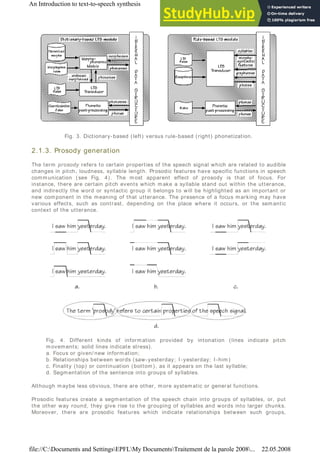 A Short Introduction To Text-To-Speech Synthesis | PDF