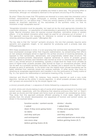 A Short Introduction To Text-To-Speech Synthesis | PDF