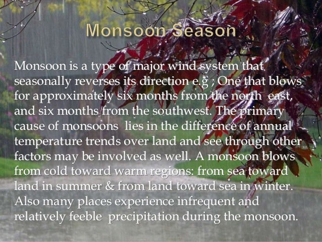 A short monsoon diary