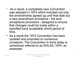 A short note on SOLAS 74 | PDF