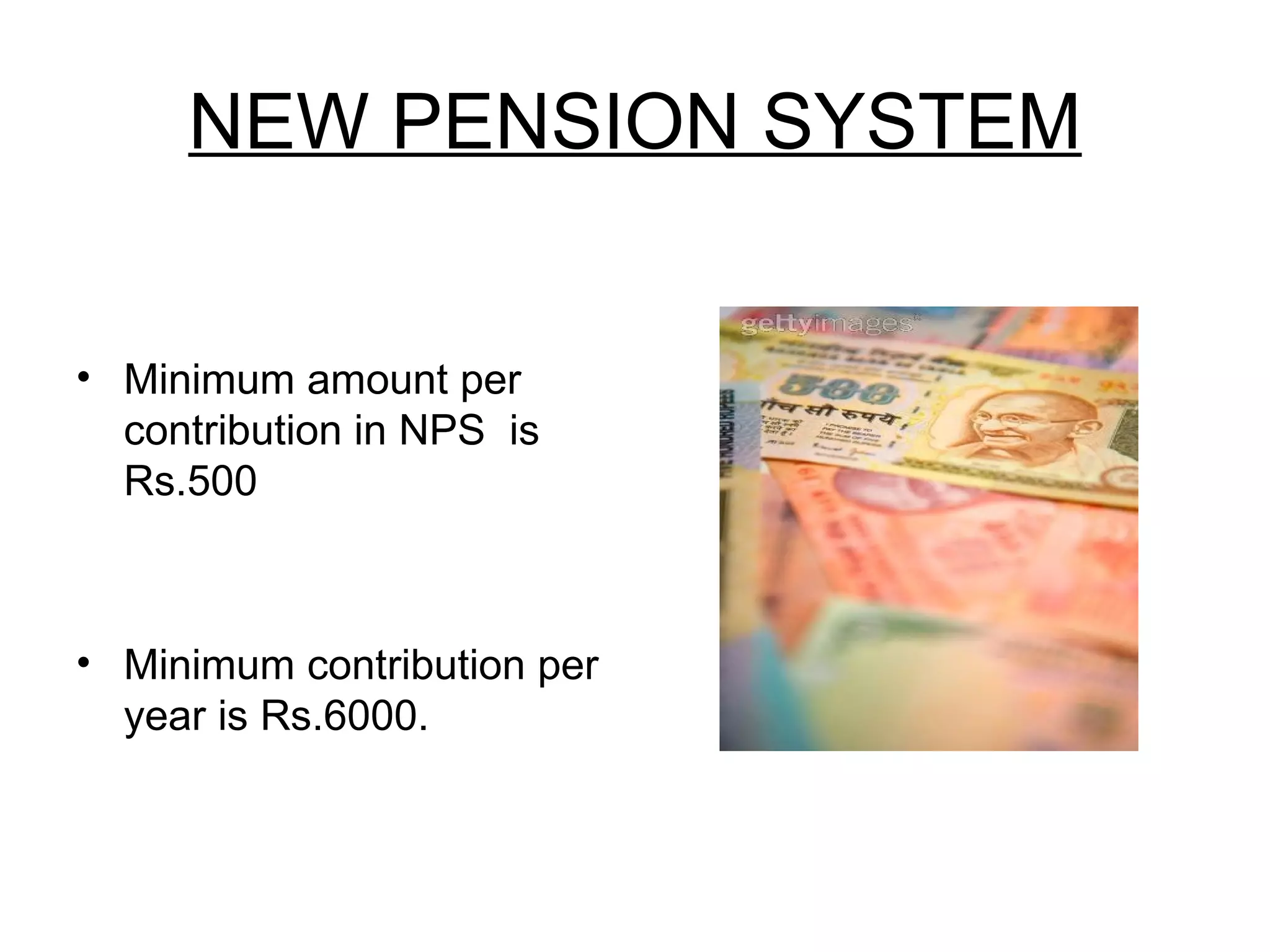 NATIONAL PENSION SCHEME-INDIA | PPT