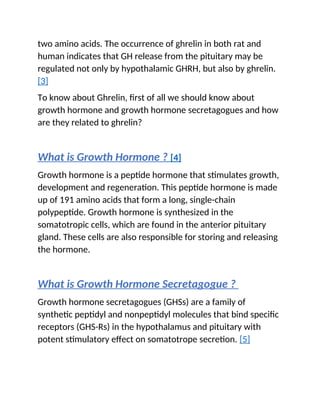 A Short Review on Functions of Ghrelin (Hunger Hormone) | DOCX