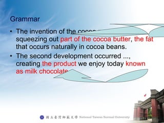 A Short Story Of Chocolate | PPT