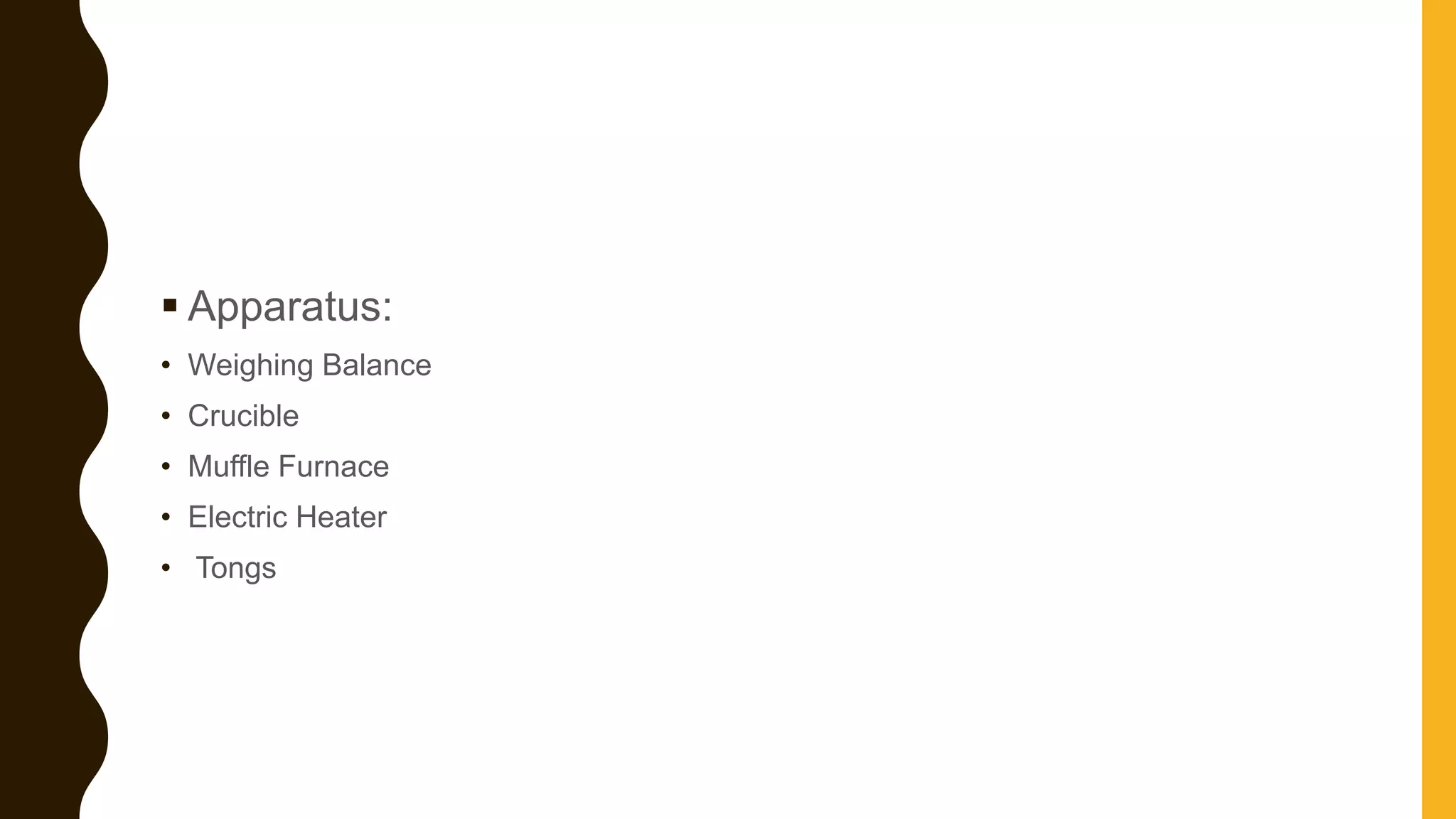 Determination of Ash content in food samples | PPTX