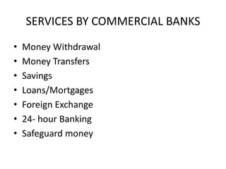 COMMERCIAL BANKING IN INDIA | PPTX