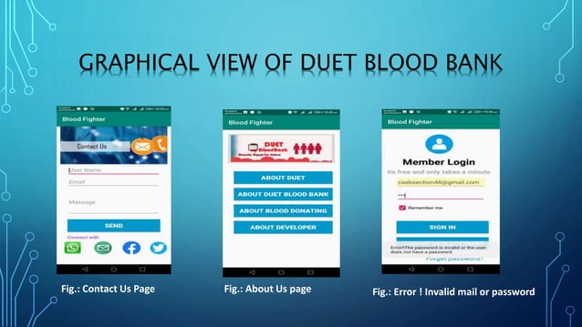 Blood Bank Management App. | PPTX | Computer Software and Applications ...