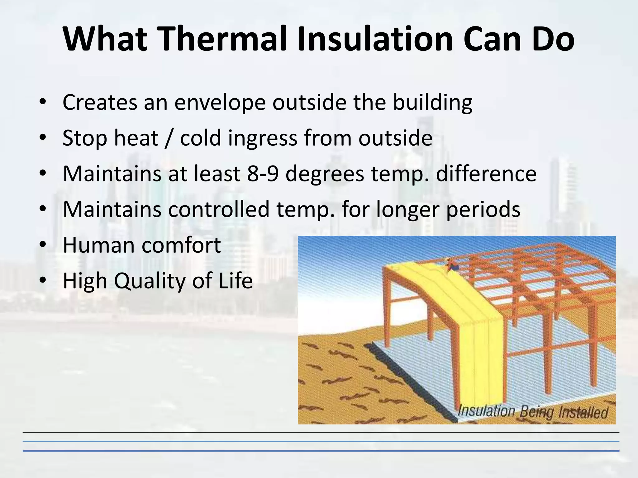 Thermal Insulation System for energy efficient buildings | PPT
