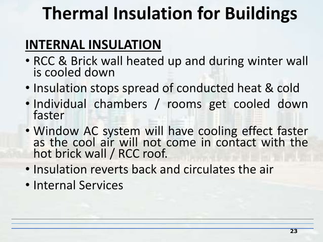 Thermal Insulation System for energy efficient buildings | PPT | Indoor ...