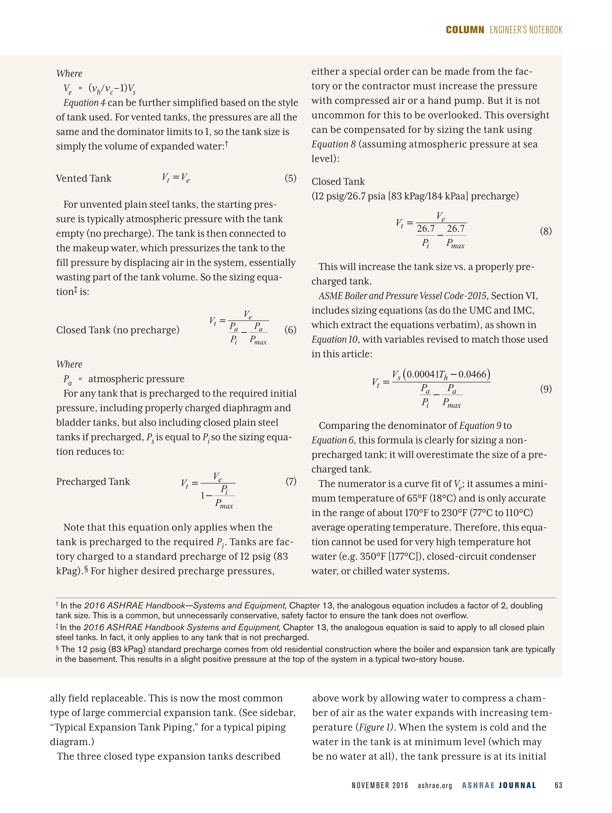 Ashrae journal -_the_fundamentals_of_expansion_tanks | PDF