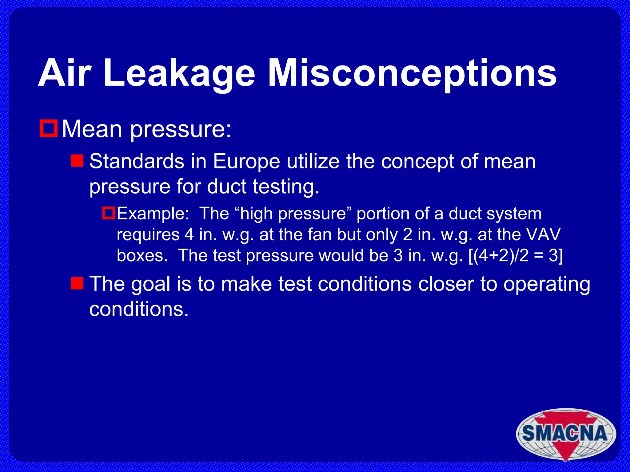 Air Duct Leakage | PPTX
