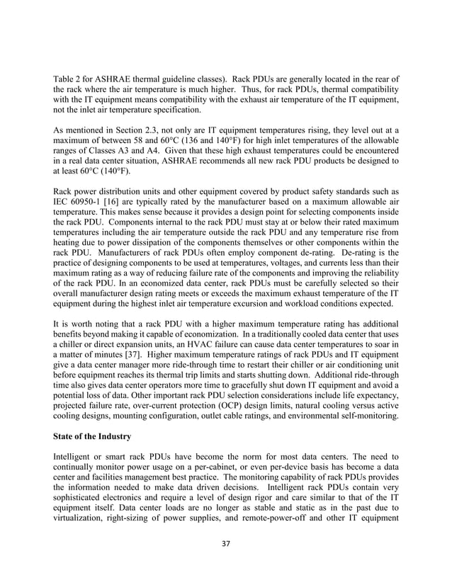 ASHRAE TC9.9 - DATA CENTER STANDARD AND BEST PRACTICES | PDF