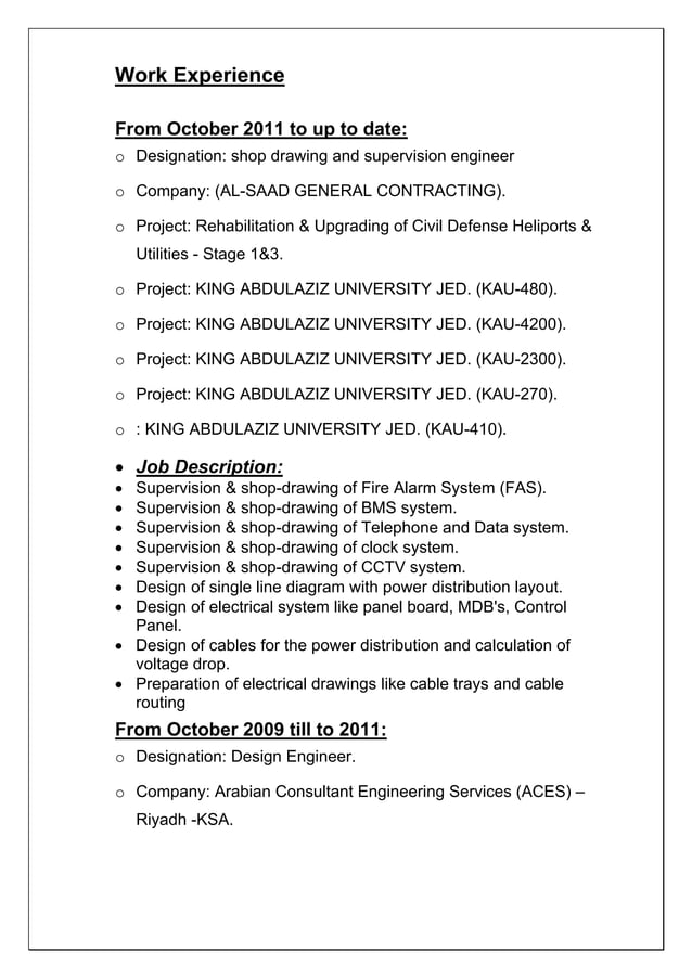 Ashraf cv | PDF | Civil Engineering Industry | Industries