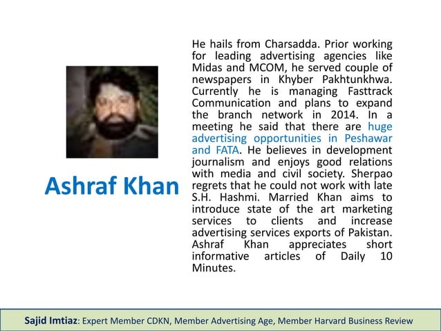 Ashraf Khan Sherpao | PPTX | Business | Business and Finance