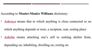 Ashrayaashrayeebhava (NCISM Syllabus)pptx | PPTX