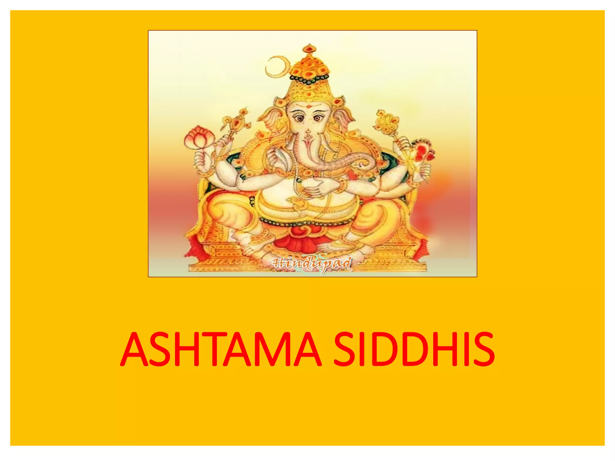 Ashtama siddhis | PDF
