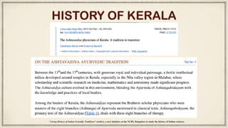 ashtavaidyas and their social relavance in kerala | PDF