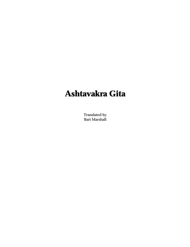 Ashtavakra gita-ebook | PDF