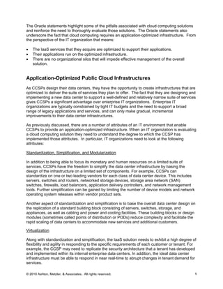 Optimizing the Cloud Infrastructure for Enterprise Applications | PDF