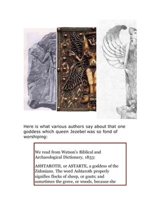 Ashtoreth, chief pagan semitic goddess of war and sex fertility , queen ...