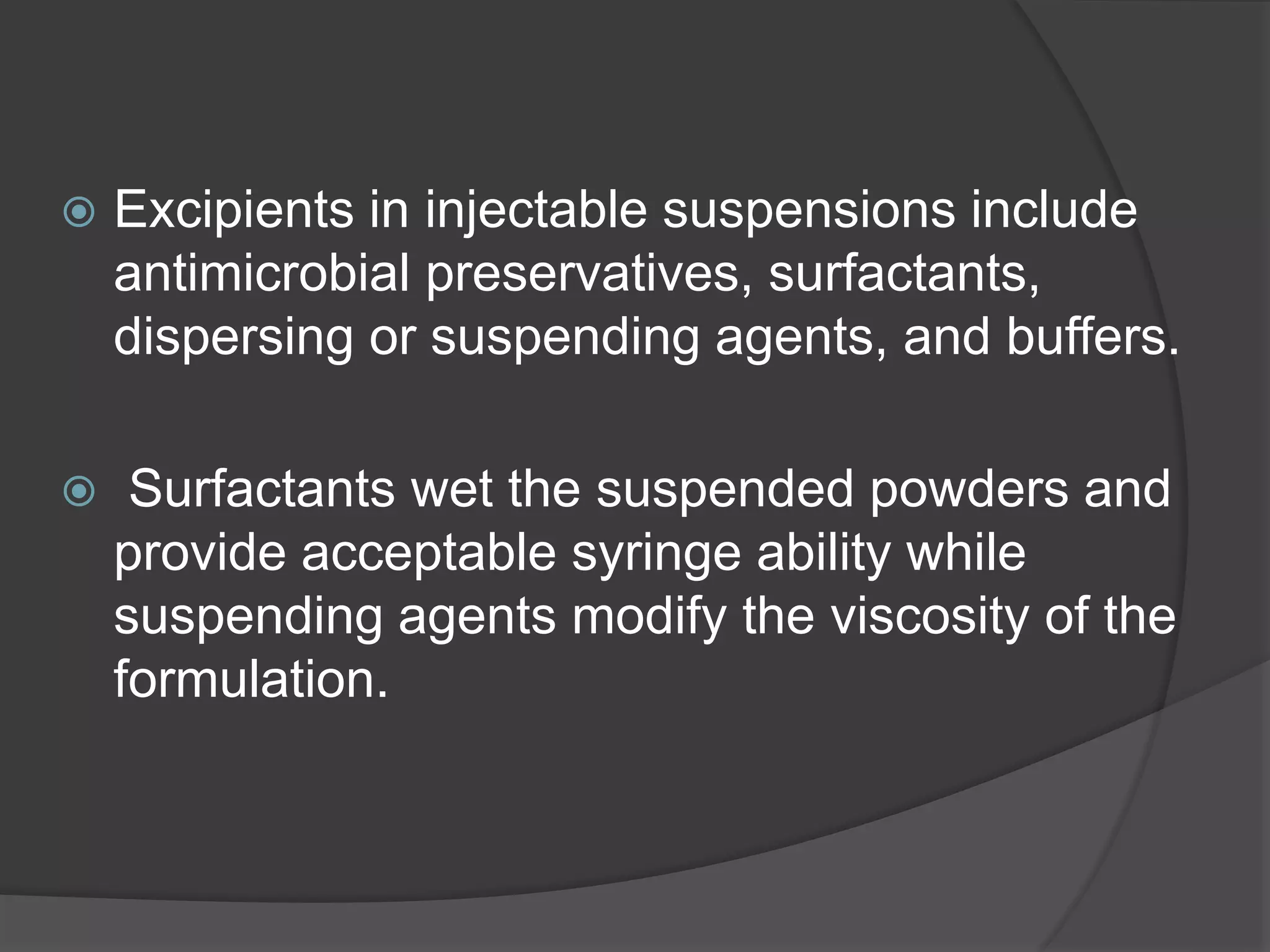 Formulations of injections | PPTX