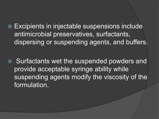 Formulations of injections | PPTX
