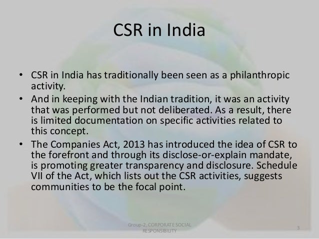 CSR IN iNDIA