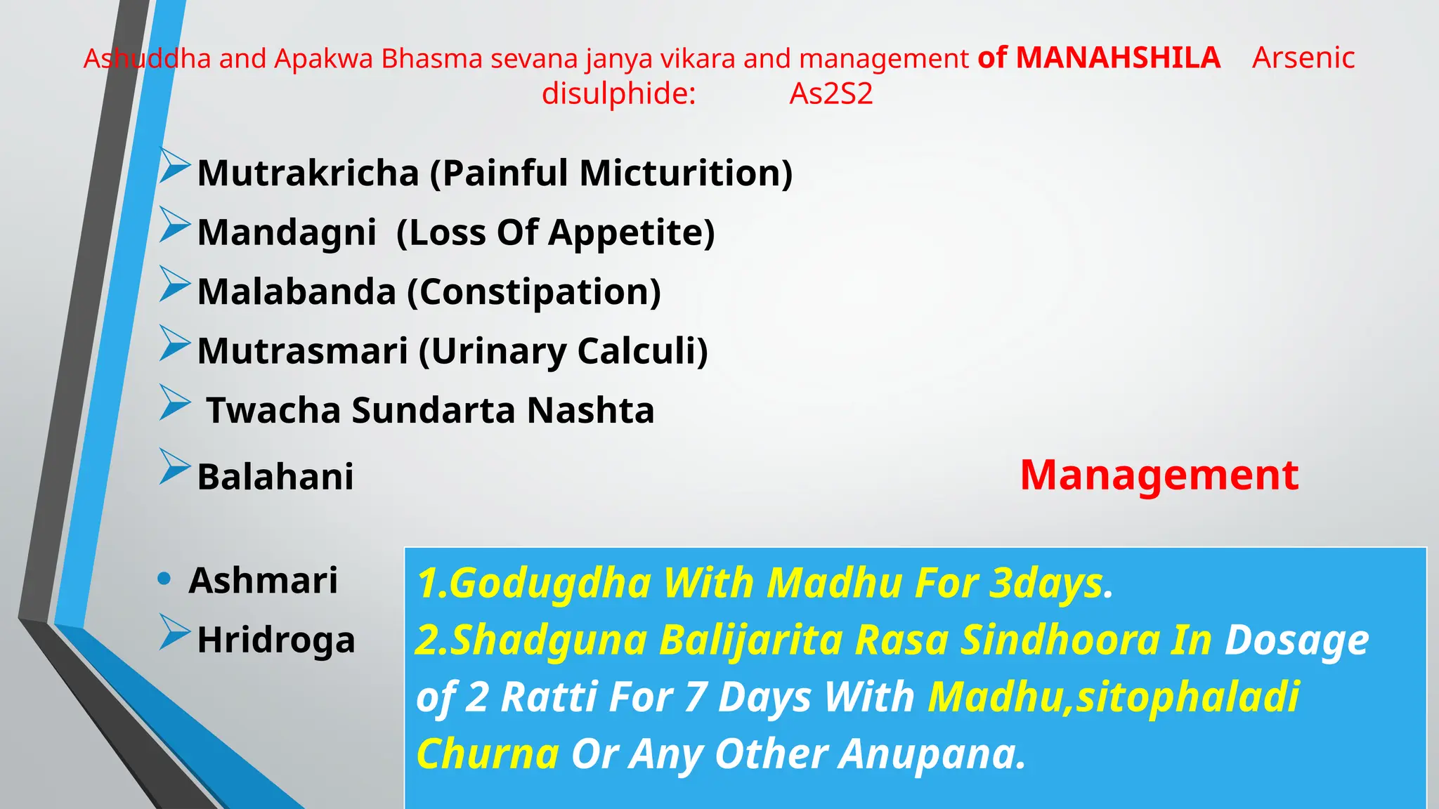 Ashudha and Apakva bhasma sevana vikara.pptx