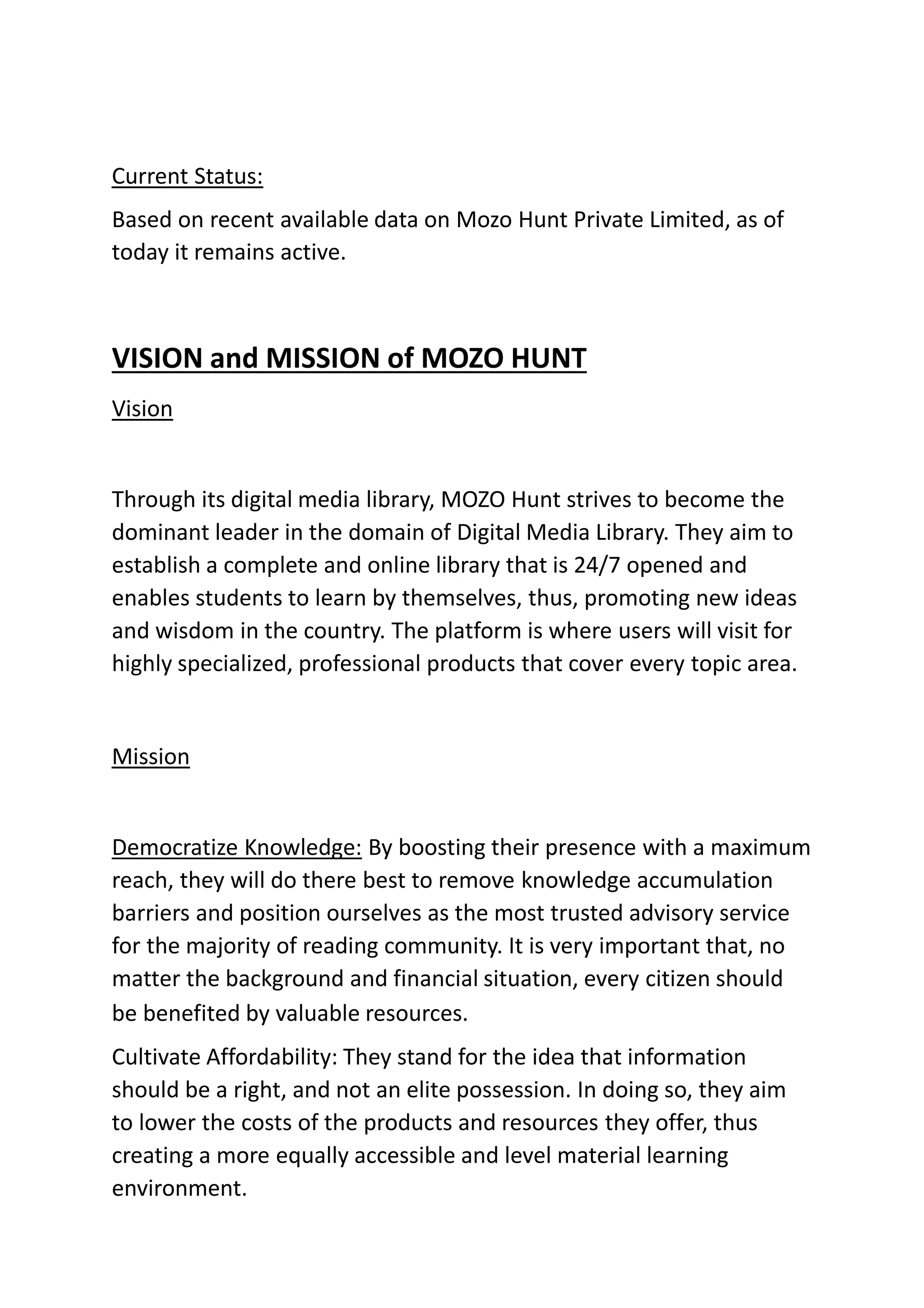 AshuNandusipprreprot of mozo hunt ww.ppt