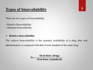 Bioavailability and Factors Affecting Bioavailability of drug | PPTX