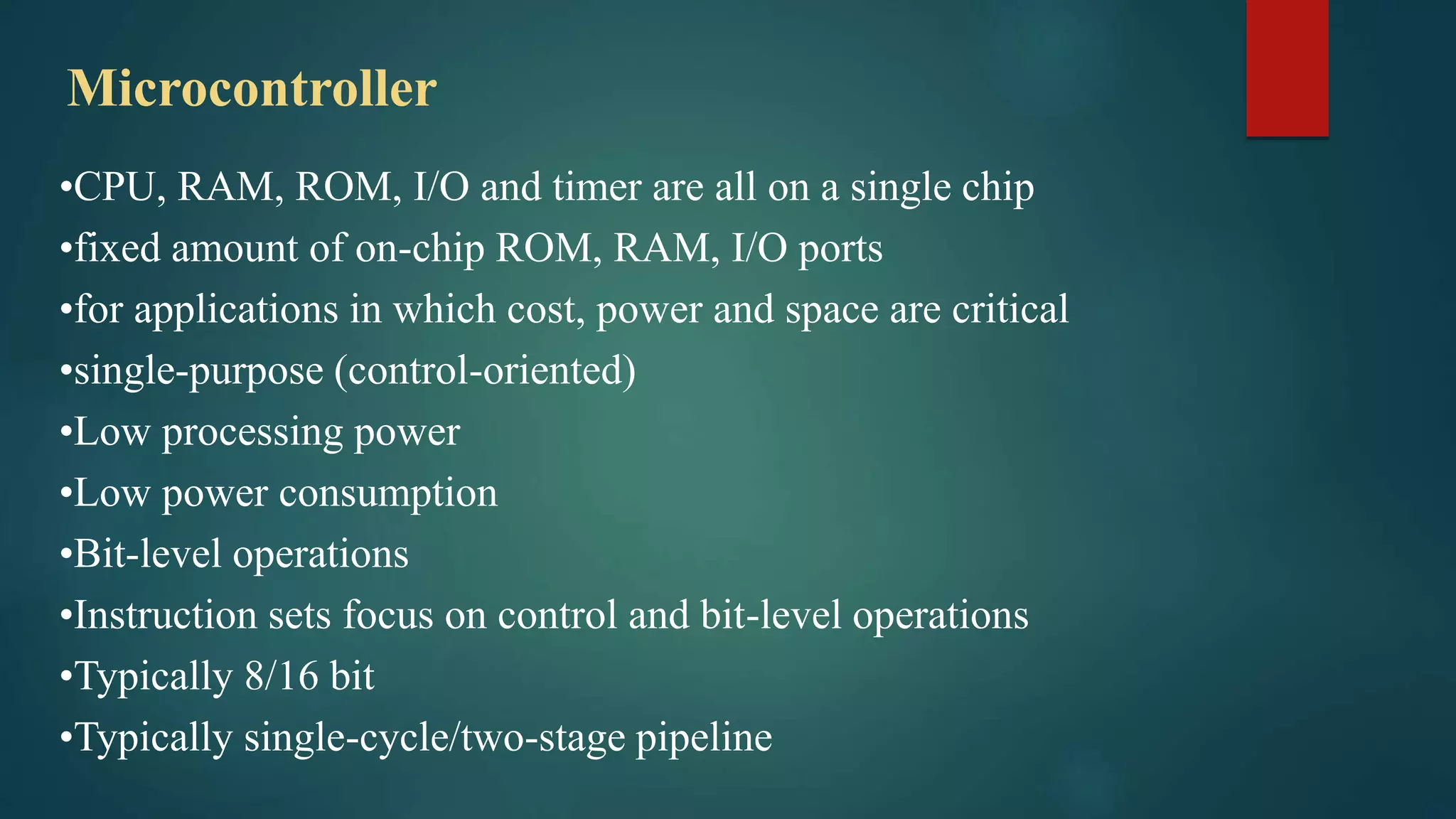 Microprocessor Vs Microcontroller Pptx