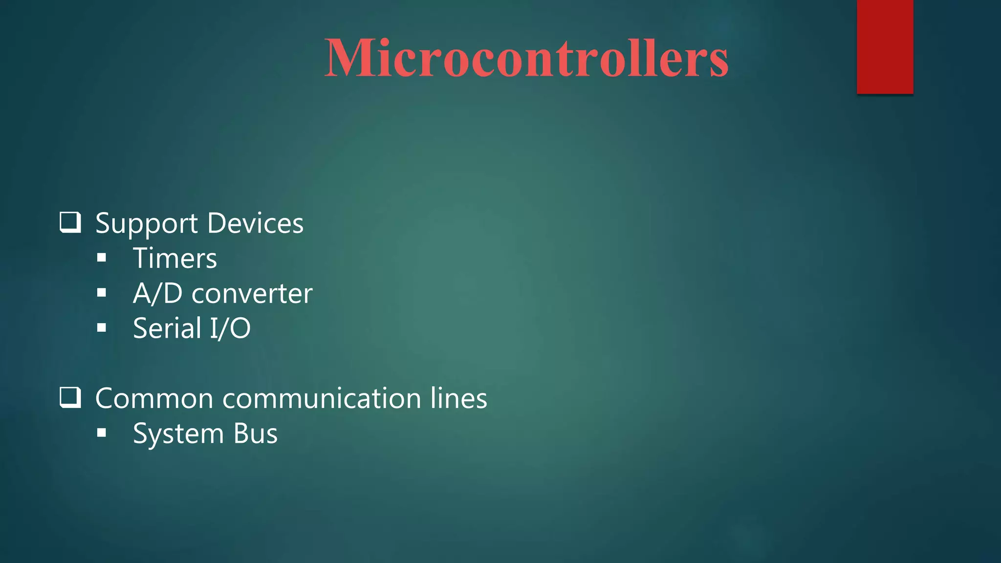 Microprocessor Vs Microcontroller Pptx