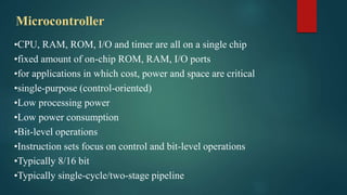 MICROPROCESSOR VS MICROCONTROLLER | PPTX