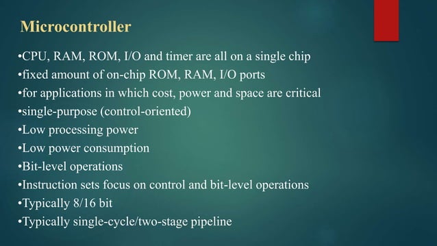 Microprocessor Vs Microcontroller Pptx