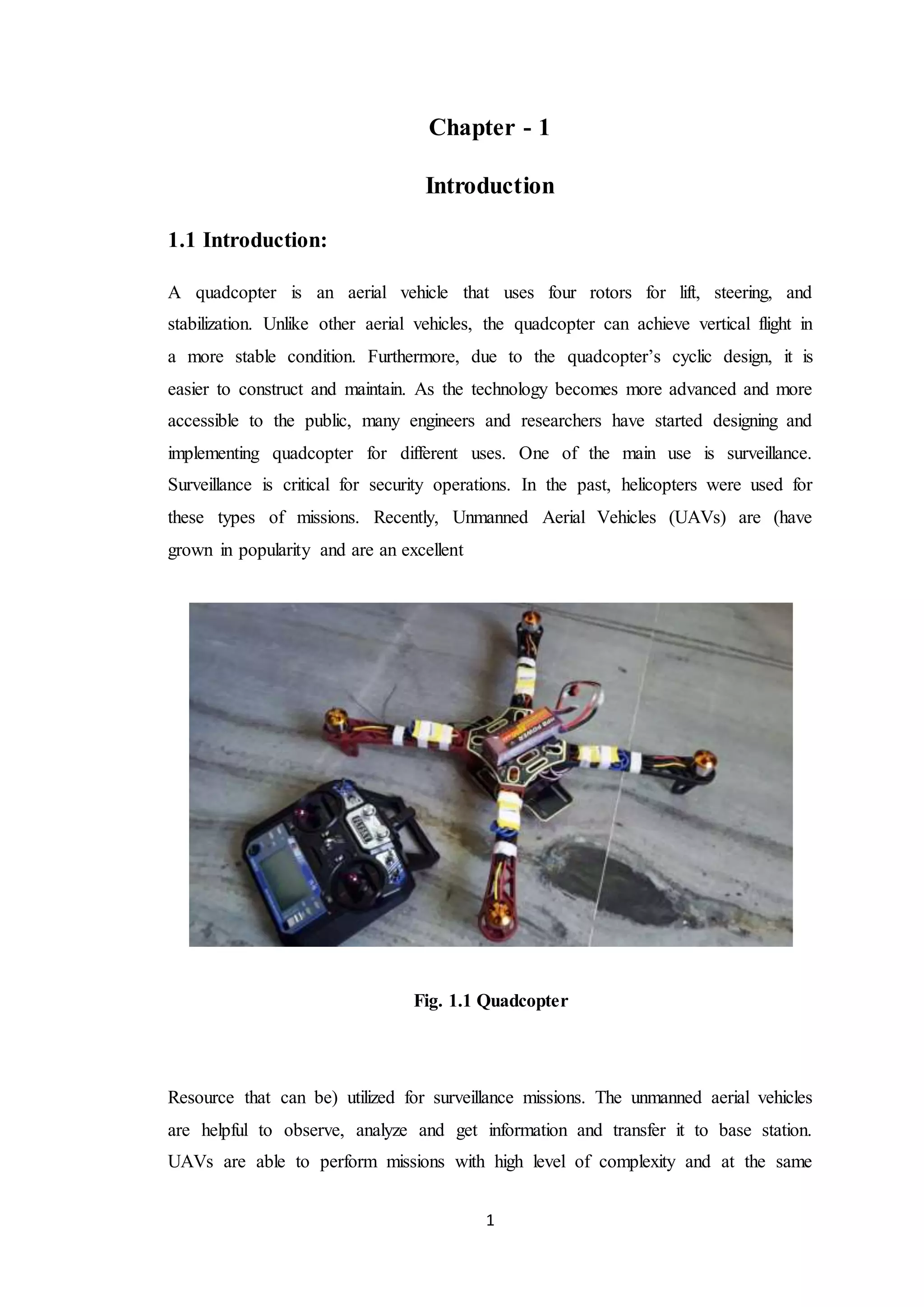 Final Year Project report on quadcopter | DOCX