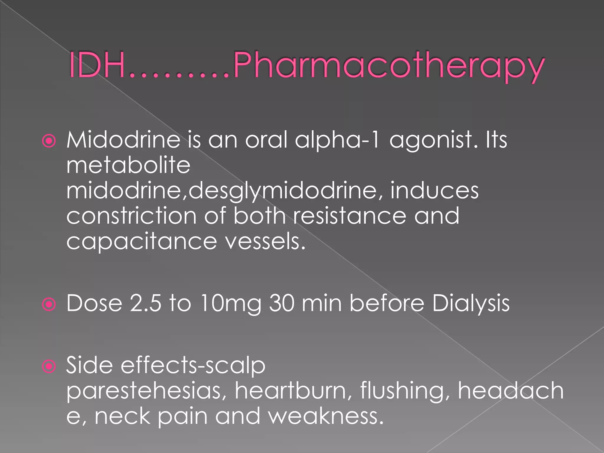 Intradialytic hypotension & Its Managemnet | PPTX