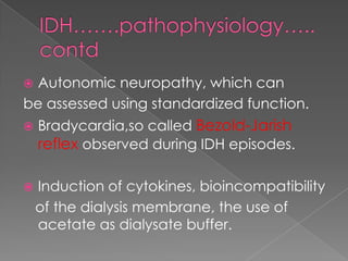 Intradialytic hypotension & Its Managemnet | PPTX