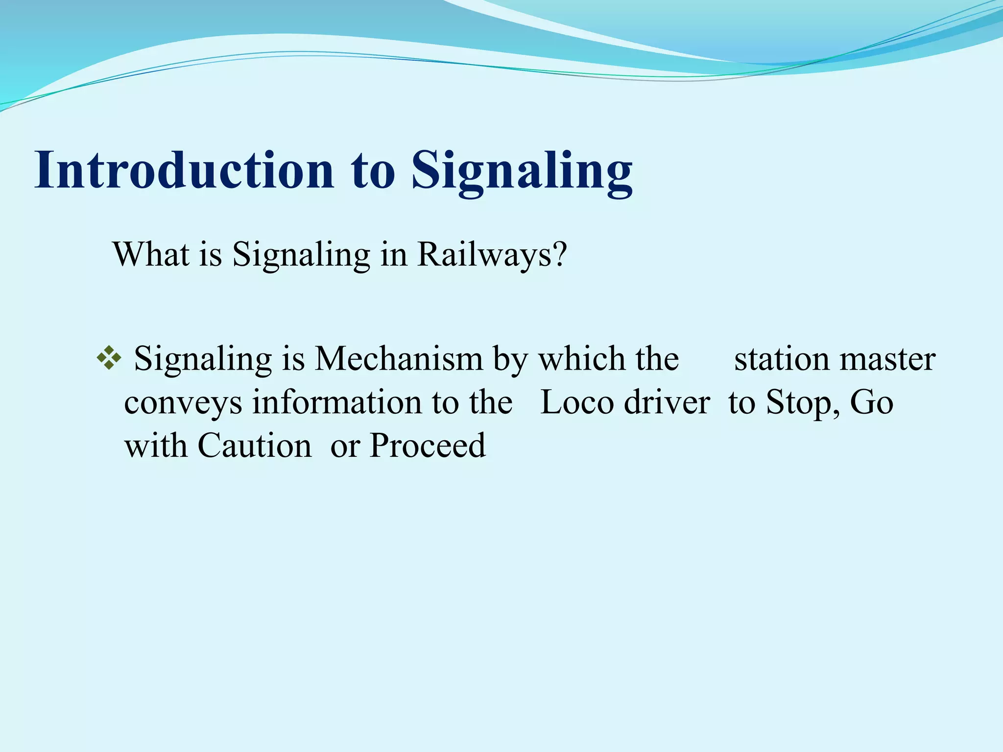 Signalling System At railway | PPTX