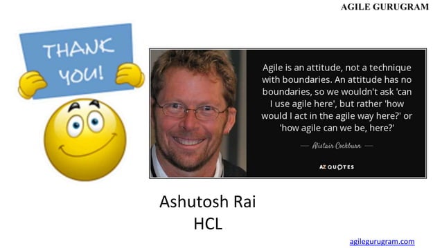 Agile Gurugram 2022 - Ashutosh Rai | Agile Doesn't Work | PPT