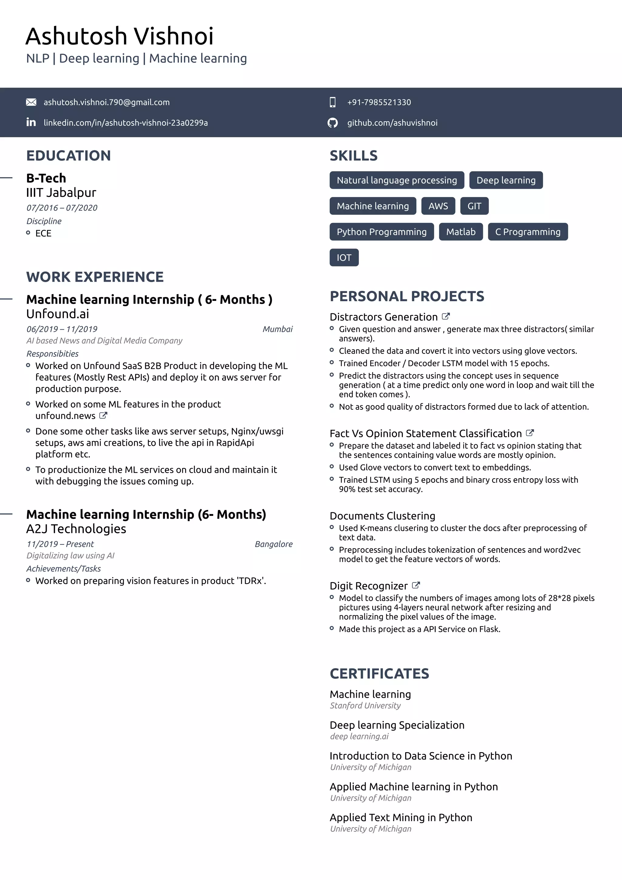 Ashutosh's resume (3) | PDF