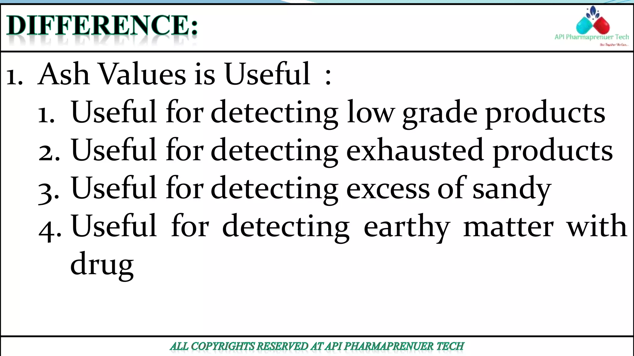 Ash Value Of Drug | PPTX