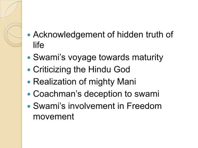 Struggle for Maturity in 'Swami and Friends' | PPTX